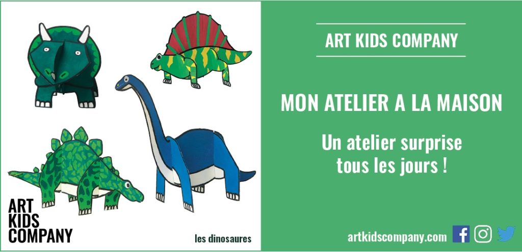 Atelier 11 : les dinosaures - ART KIDS COMPANY
